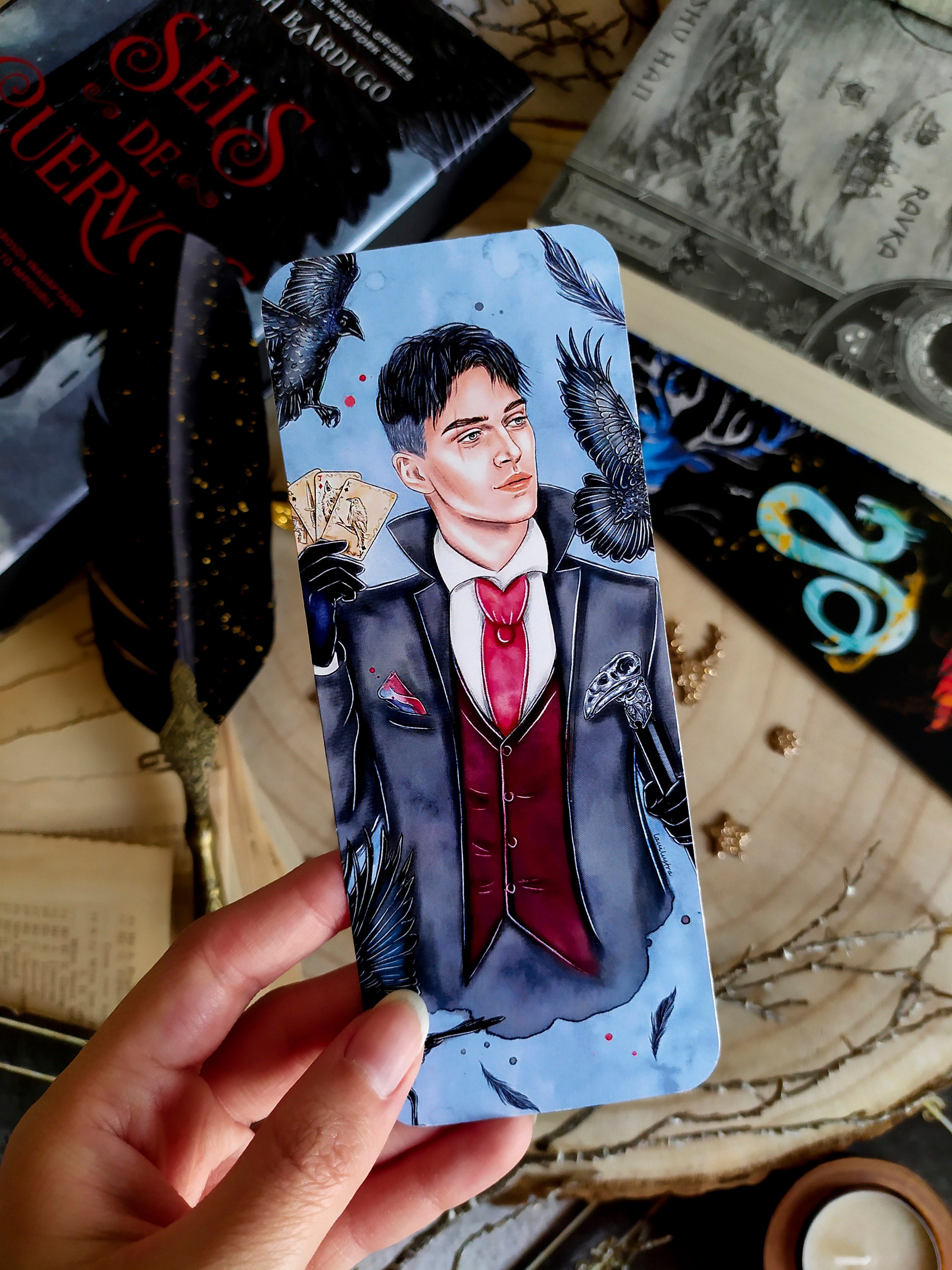 Set Bookmarks Six of Crows, Set Bookmarks Six of Crows - Etsy