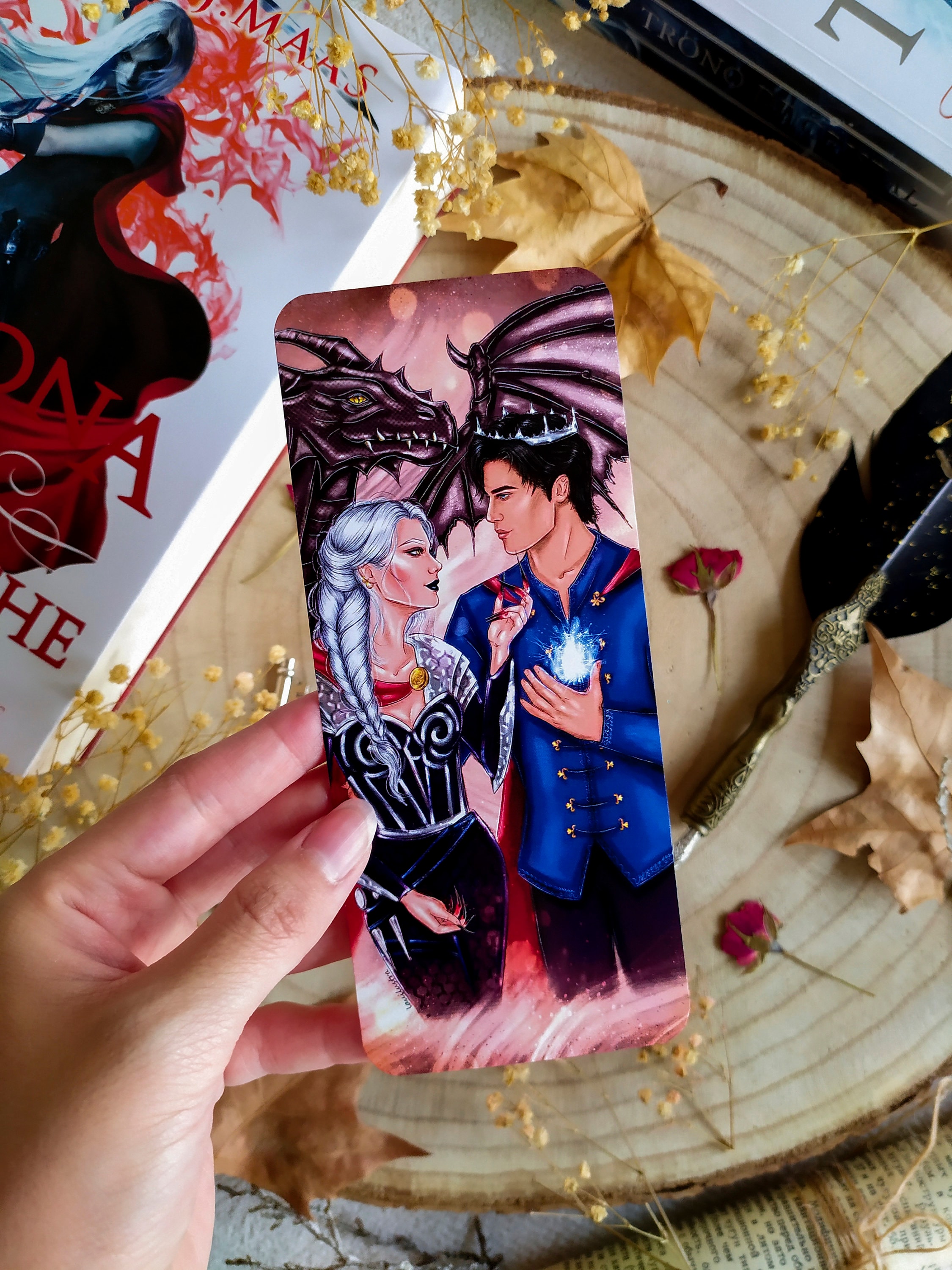 Print/ Bookmark Manon & Dorian Throne of Glass Crystal | Etsy