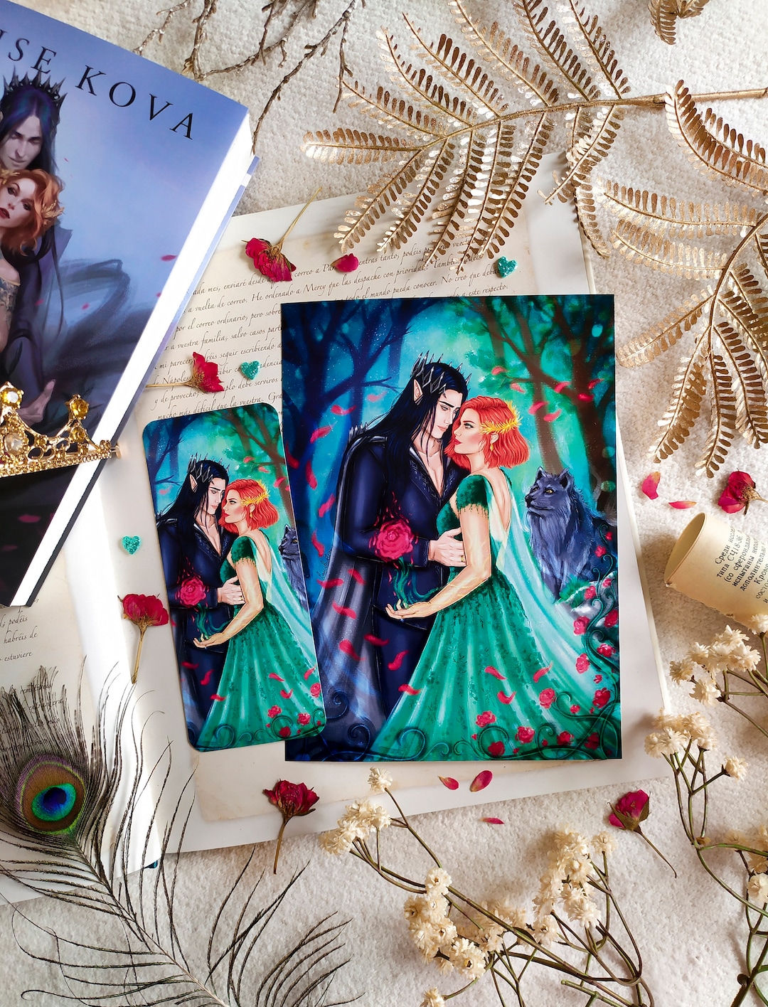 Print/bookmark Eldas & Luella, A Deal With the Elf King, Elise Kova - Etsy