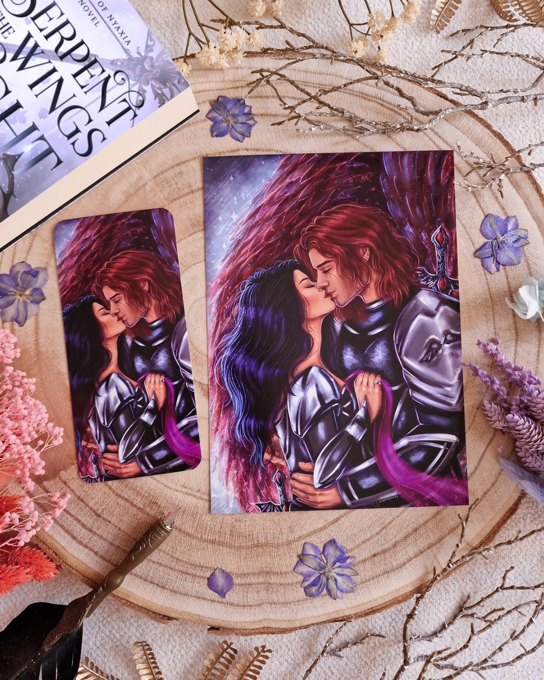 Oraya & Raihn Print/bookmark, the Serpent and the Wings of Night - Etsy