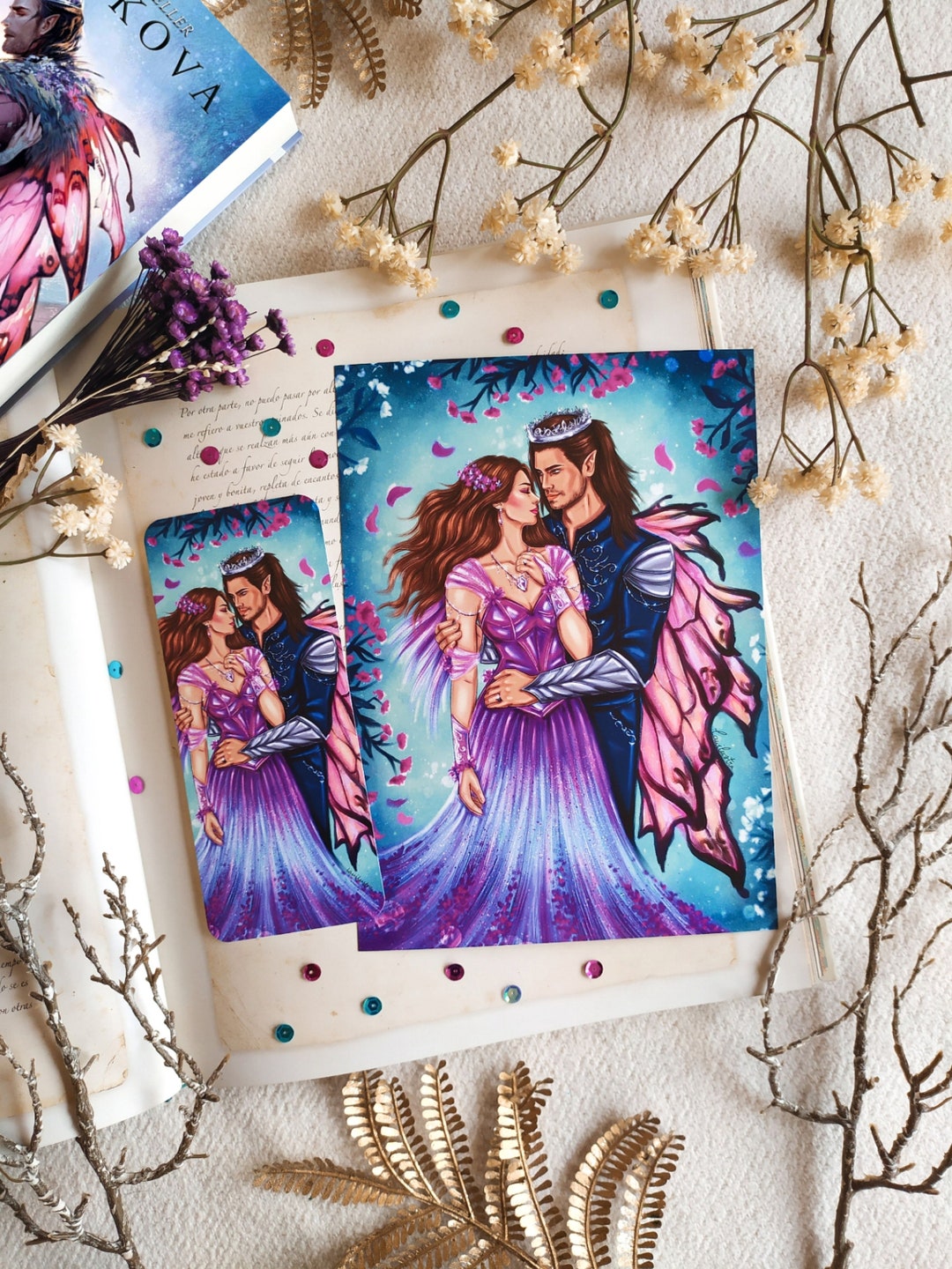 Katria & Davien, Print/bookmark, A Dance With the Fae Prince, Elise ...