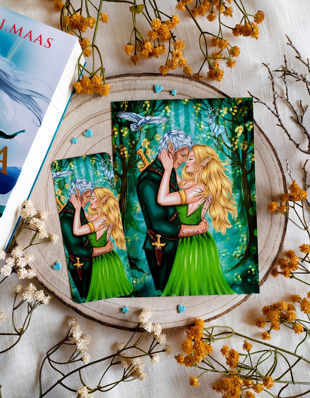 Rowaelin Print/ Bookmark Throne of Glass - Etsy