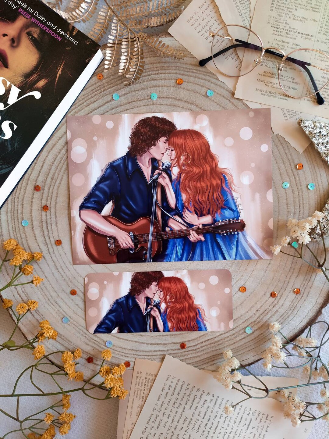 Daisy & Billy Print/bookmark - Etsy