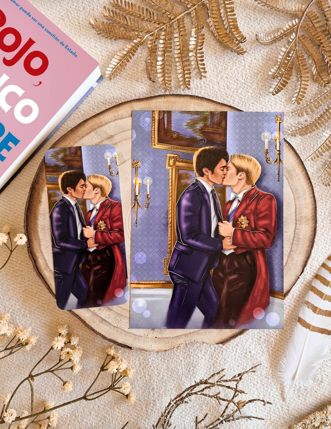 Henry & Alex Print/bookmark, Red, White and Royal Blue - Etsy