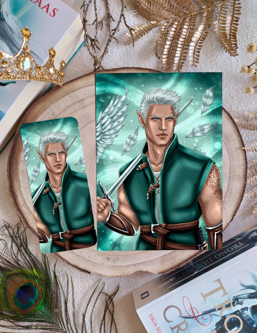 Rowan Print/ Bookmark, Throne of Glass - Etsy
