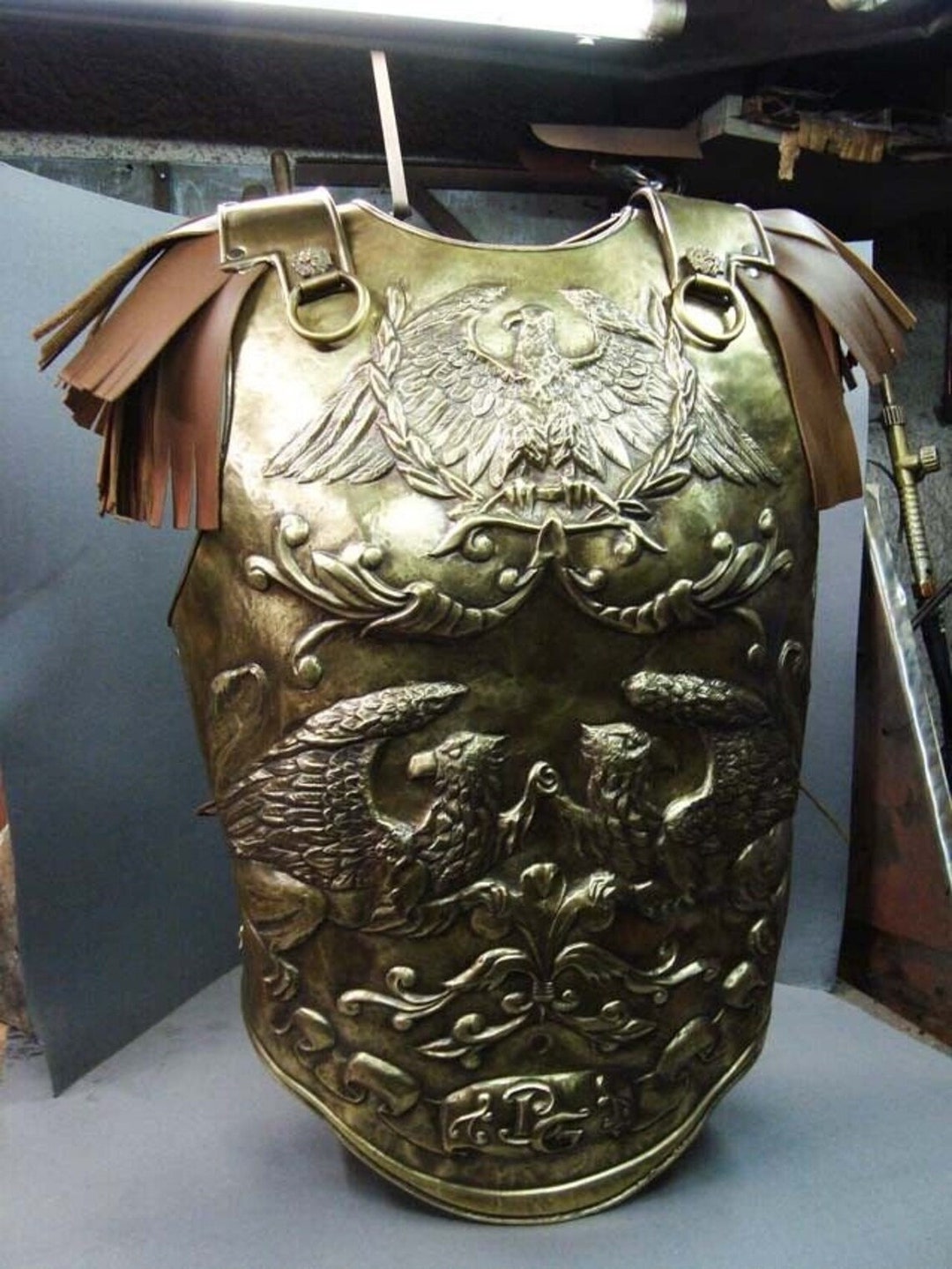 Coraza romana medieval de Fosi coraza hecha a mano en relieve - Etsy España