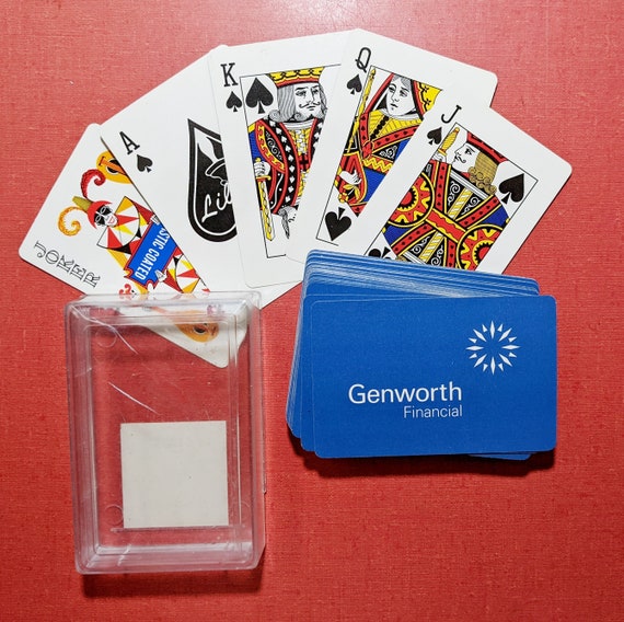 Genworth Financial Richmond VA playing cards. Advertising. | Etsy