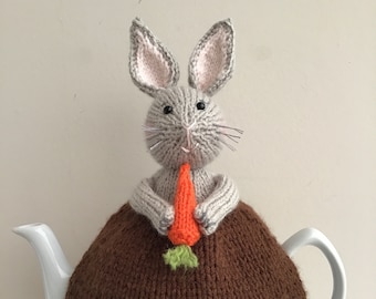 Rabbit Tea Cosy - KNITTING PATTERN - Pdf File by Automatic Download ...
