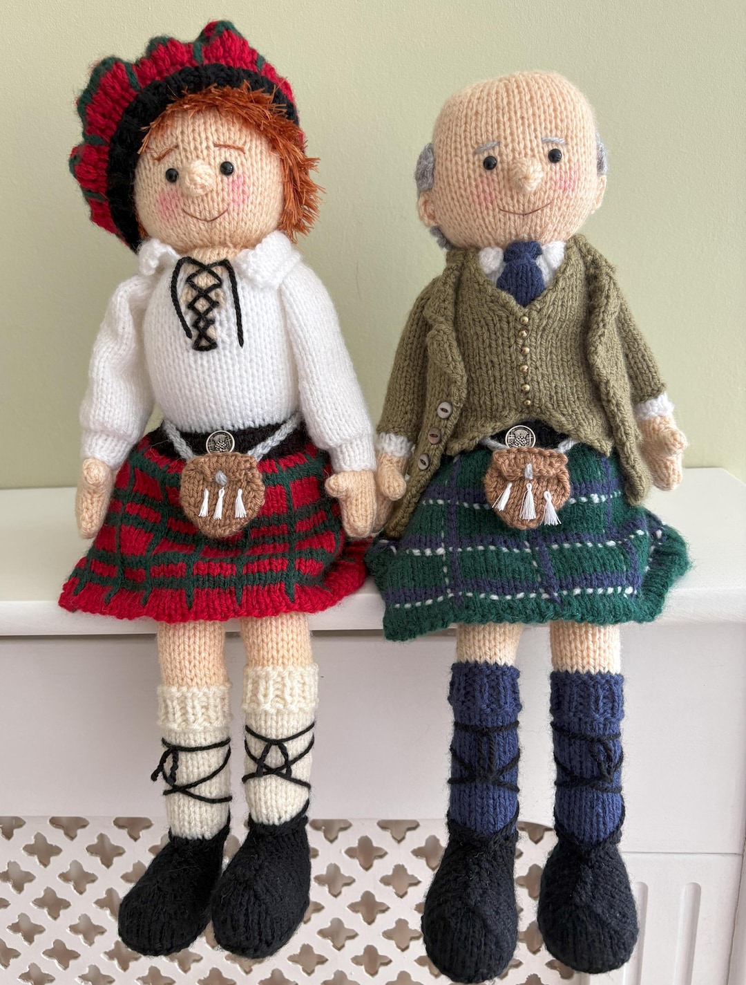 Knitting Pattern. PDF Digital Download. the Mckilties Shelf Sitters ...