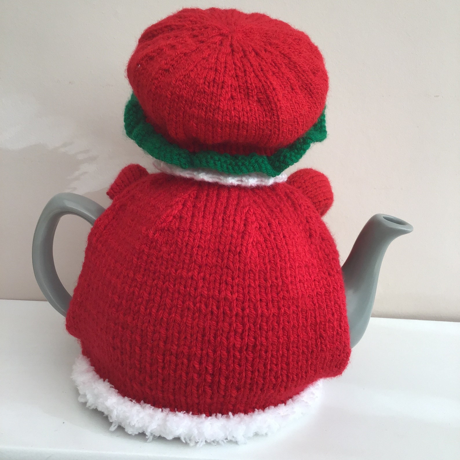 Tea Cosy Knitting Pattern. PDF Digital Download. Mrs Claus Tea - Etsy UK