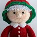 Knitting Pattern. PDF Digital Download. Mrs Claus Shelf Sitter Pattern ...