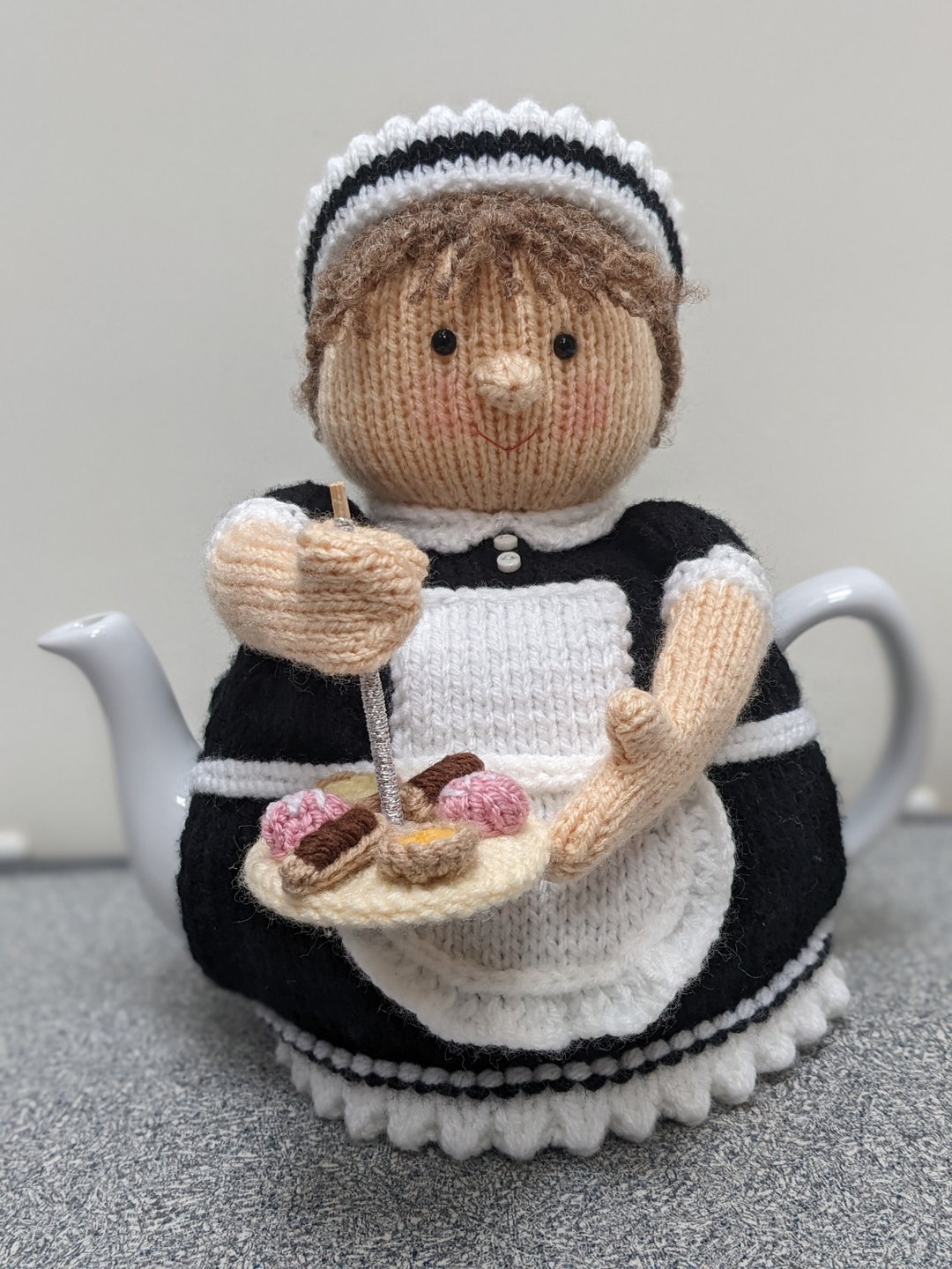 Tea Cosy Knitting Pattern. PDF Digital Download. Betty the Waitress Tea ...