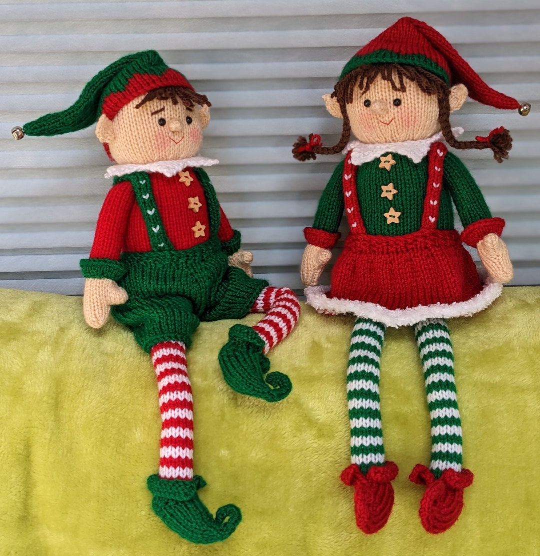 Knitting Pattern. PDF Digital Download. Holly and Jolly the Cheeky ...
