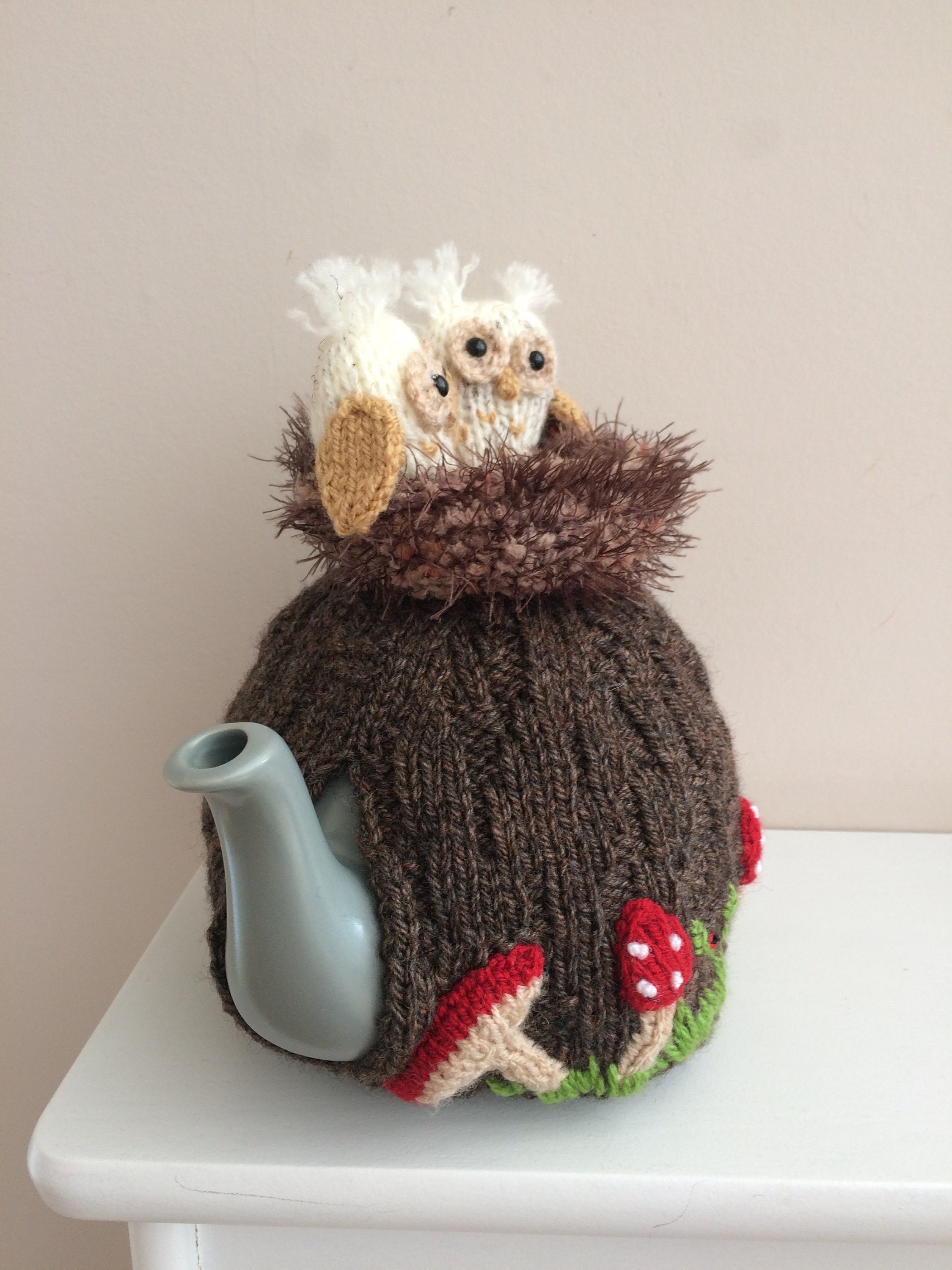 Tea Cosy Knitting Pattern. PDF Digital Download. Owlets in the - Etsy