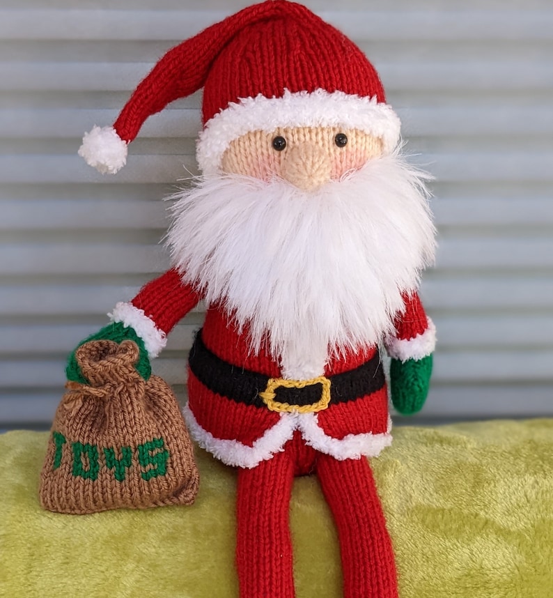 Knitting Pattern. PDF Digital Download. Santa Claus Shelf Sitter ...