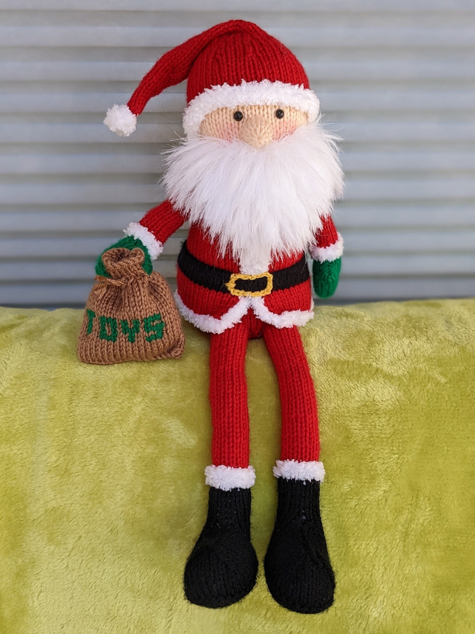 Knitting Pattern. PDF Digital Download. Santa Claus Shelf Sitter ...