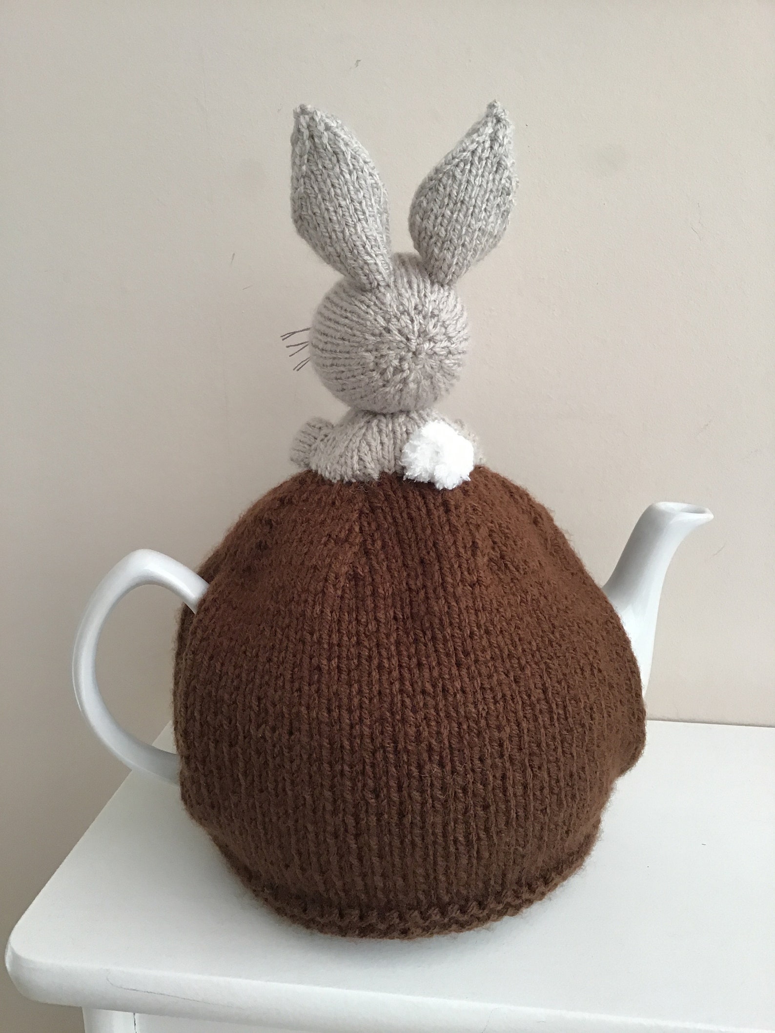 Tea Cosy Knitting Pattern. PDF Digital Download.naughty Bunny in the ...