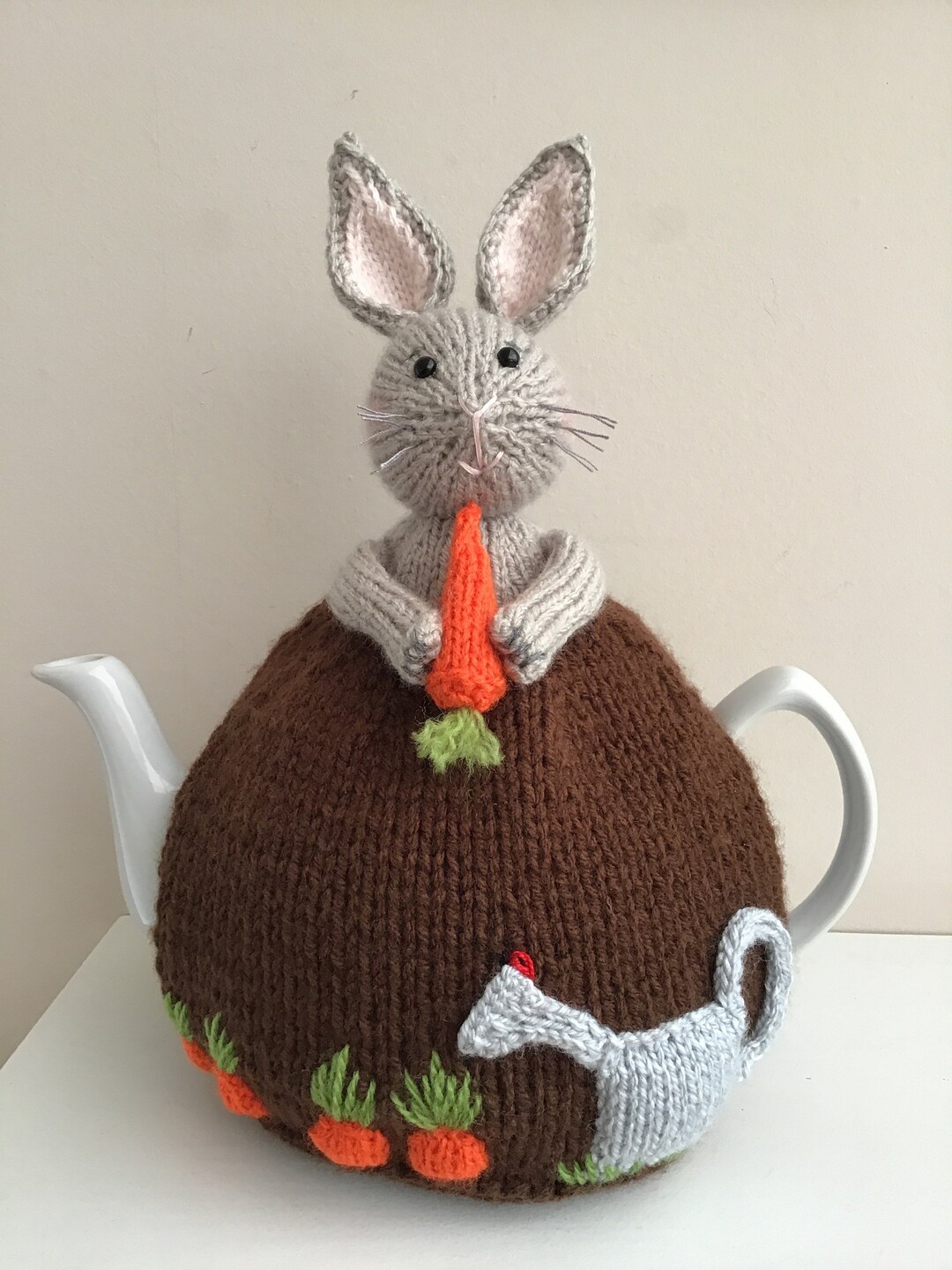 Tea Cosy Knitting Pattern. PDF Digital Download.naughty Bunny in the ...