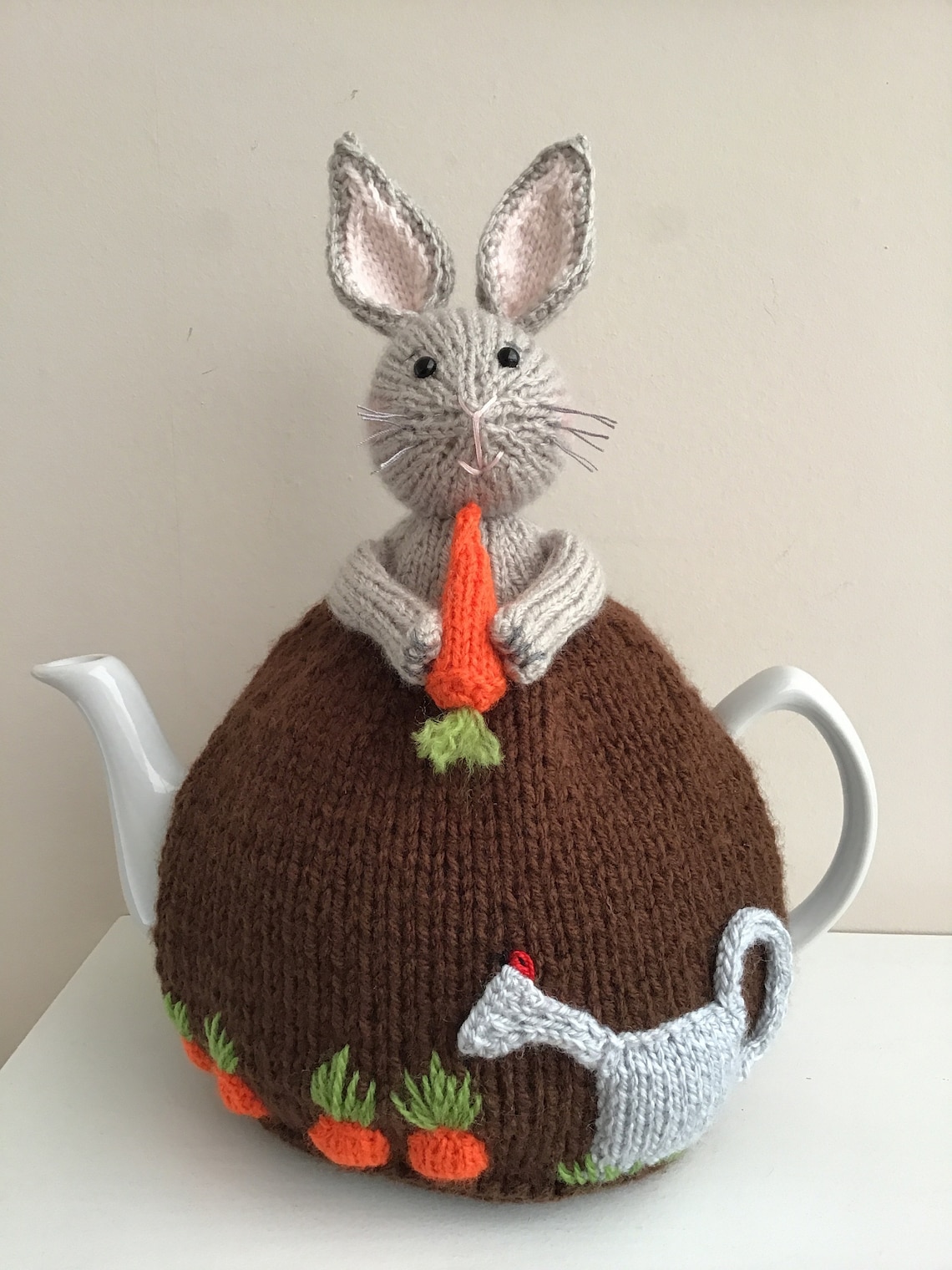 Tea Cosy Knitting Pattern. PDF Digital Download.naughty Bunny in the ...