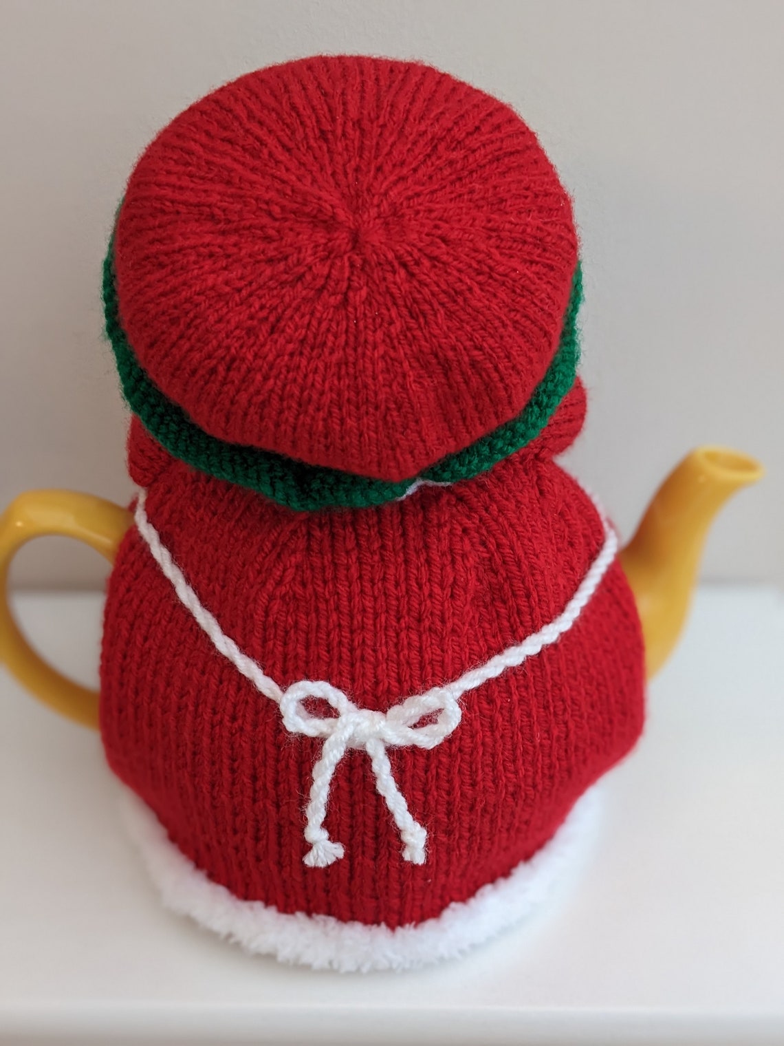Tea Cosy Knitting Pattern. PDF Digital Download. Mrs Claus Tea - Etsy