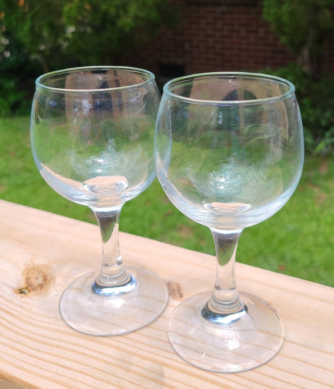 Two Vintage Madeira Wine Glasses - Etsy