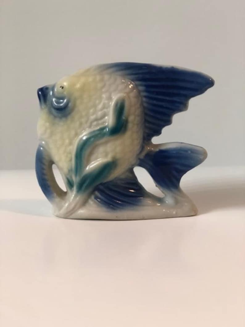 Vintage Ceramic Fish Figurine Made in Japan - Etsy