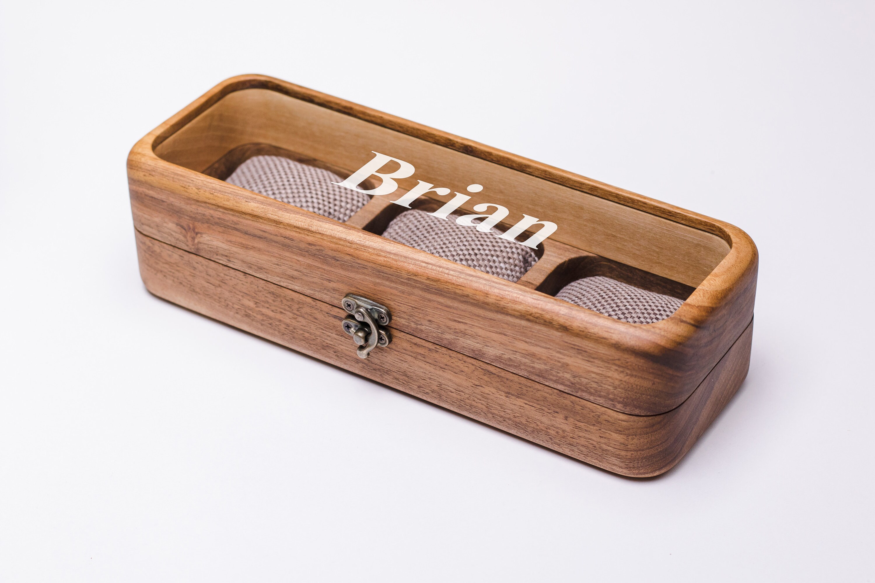 Wood Watch Box Walnut Watch Storage Box Modern Watch Boxes - Etsy UK