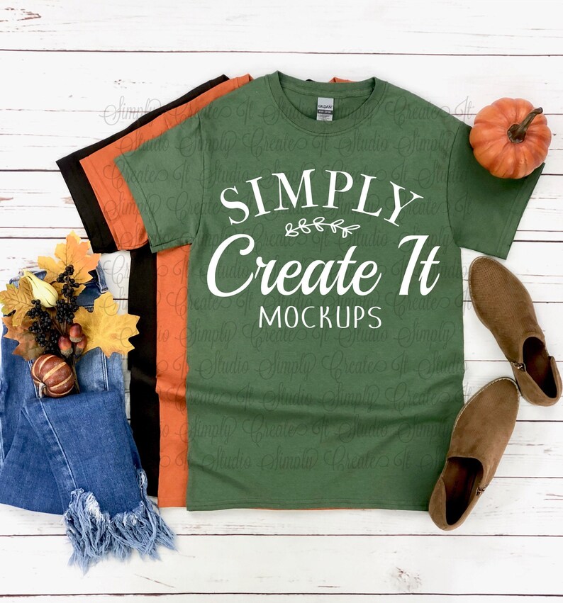 Gildan 5000 Sunset Fall Mockup 5000 Dark Chocolate 5000 - Etsy