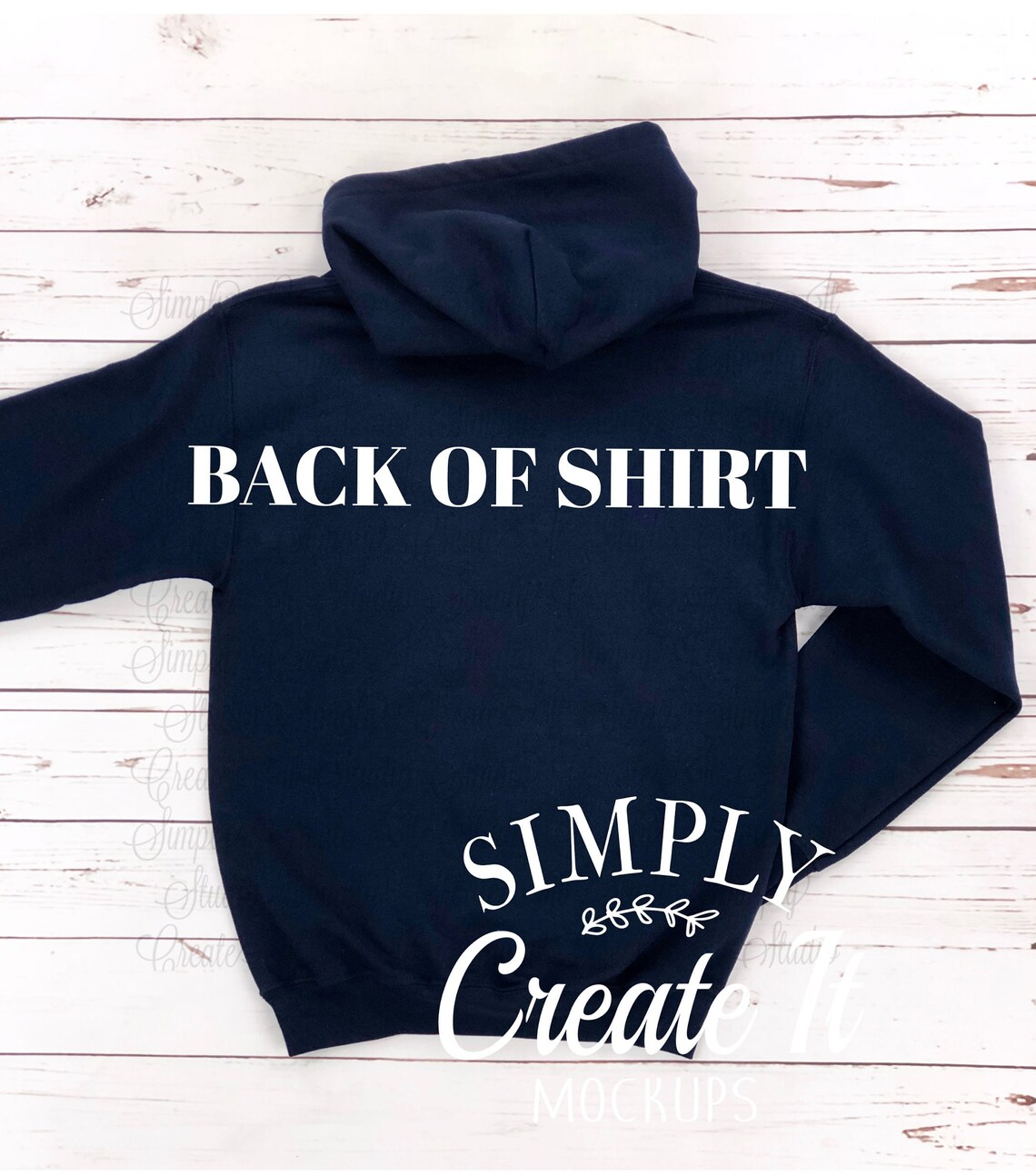 Gildan 18500 Navy BACK OF HOODIE Mockup Gildan 18500 Navy - Etsy