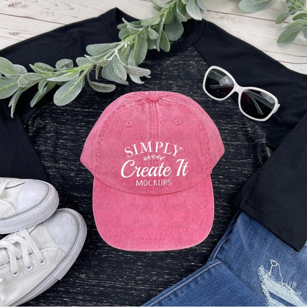 Distressed Baseball Cap - Etsy