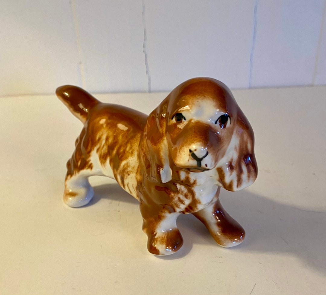 Vintage Ceramic Cocker Spaniel Figurine From 1940s or 50s - Etsy