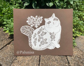 Paper Cut Artwork Original Hand Cut Illustration Tree of - Etsy