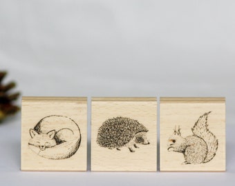 Forest Fox Stamp - Etsy