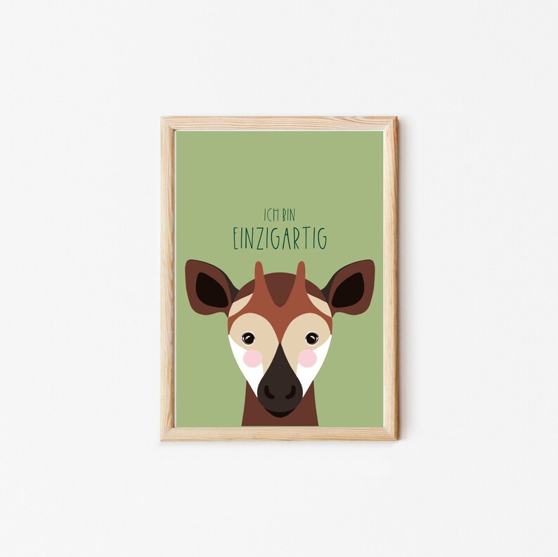 Affirmation Poster, Jungle Nursery Decor, Giraffe Art, Print, Cheetah ...