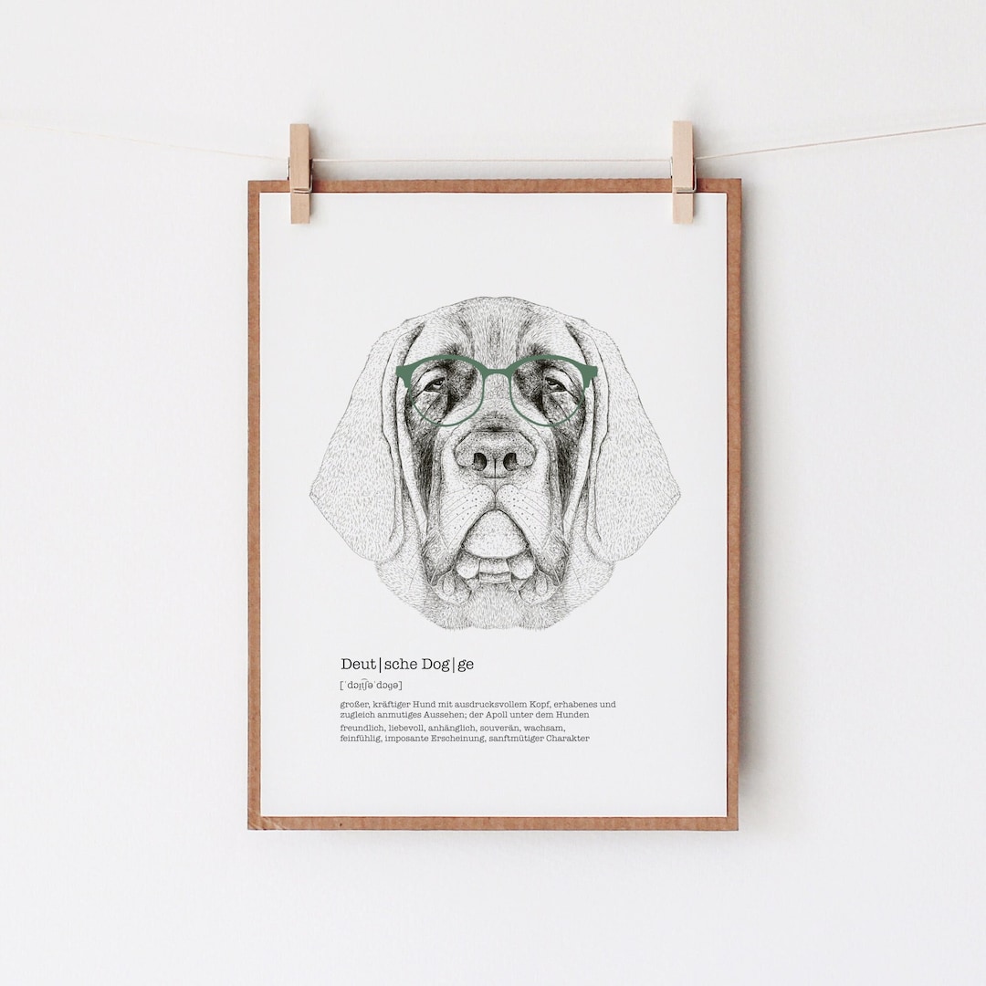 Great Dane, Funny Definition Print, Dogs Wall Decor, Veterinary Gift - Etsy