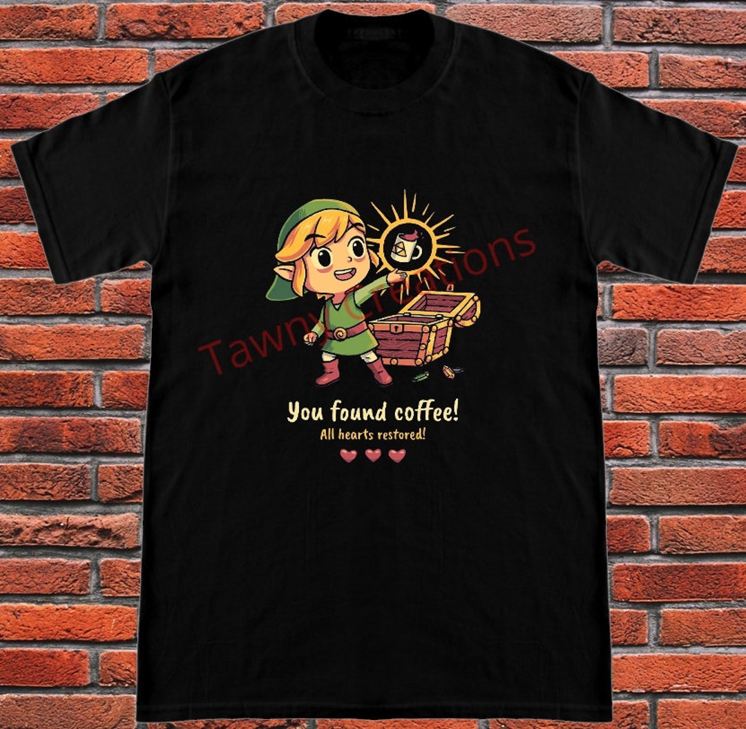 Link Legends of Zelda Coffee Inspired T-shirt - Etsy