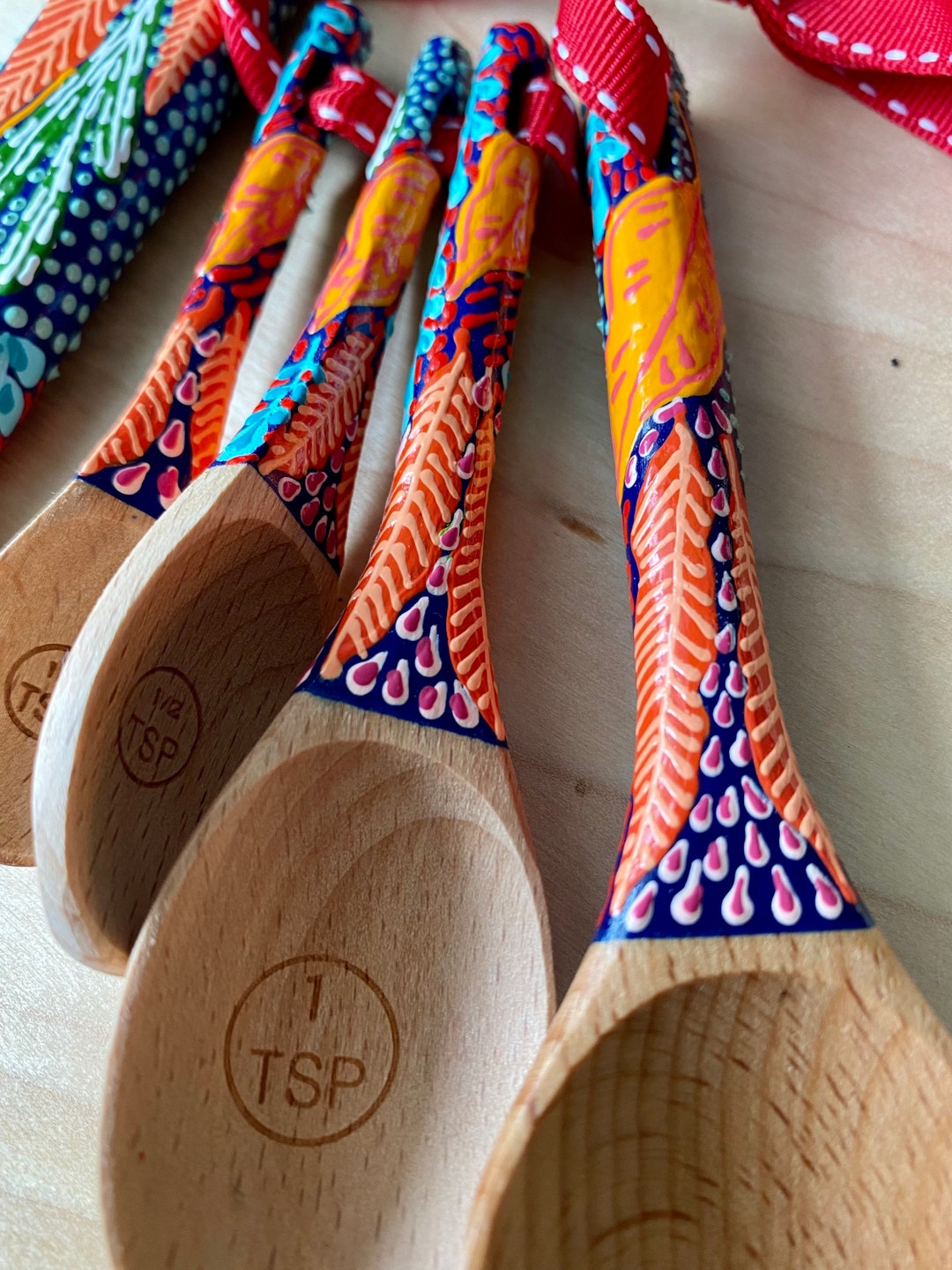 Baking Wooden Spoon Set - Baking Spoons - Baking Gift - Mixing Spoon ...