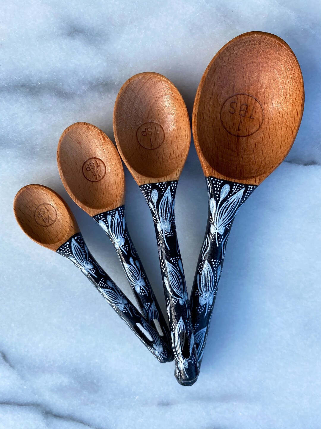 B&W Baking Spoons - Measuring Spoons - Baking Lover - Cake Maker - Cake ...