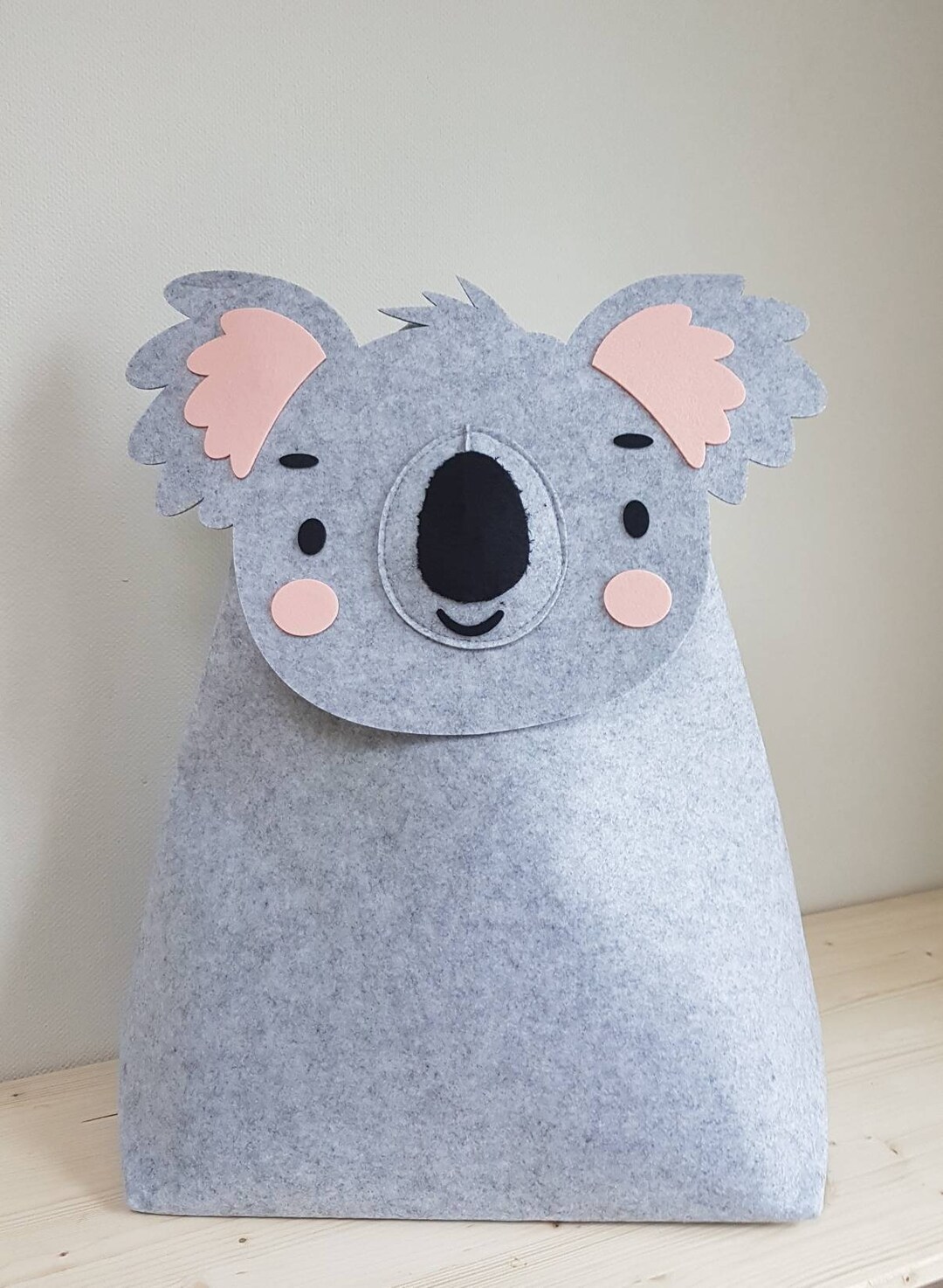 Storage Bag Koala, Storage Felt Bag Koala, Nursery Decoration, Storage ...