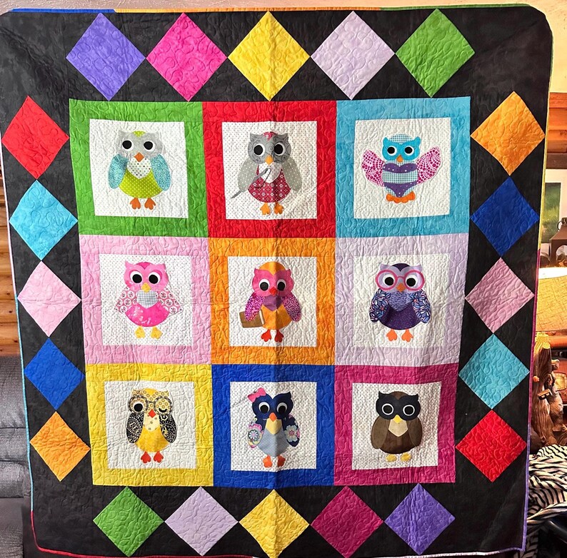 Owl Quilt Original - Etsy