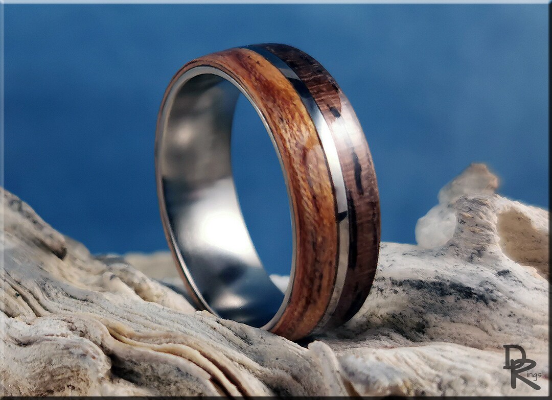 Dual Bentwood Ring Curly Black Walnut and Figured Etimoe on - Etsy