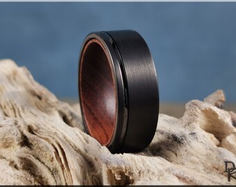 Wood Metal Ring - Etsy