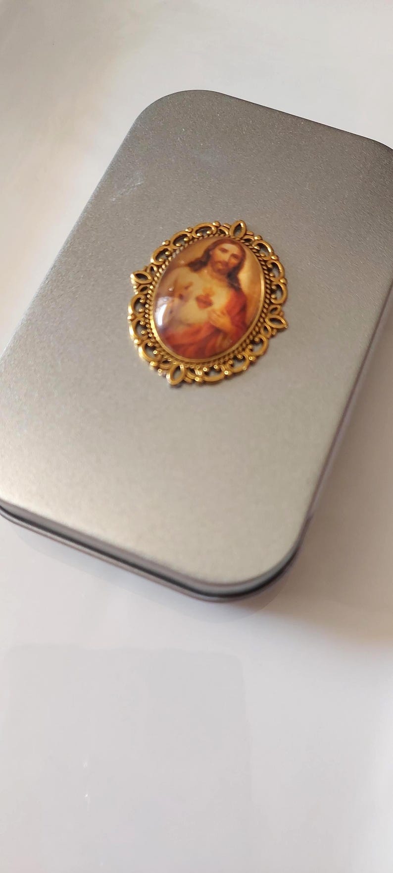 Pocket Altar in Metal Box – Travel Oratory, Unique Mini Shrine ...