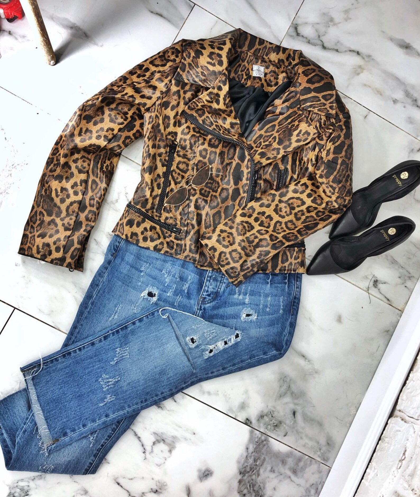 Leopard Print Short Jacket for Women Biker Jacket for Women - Etsy