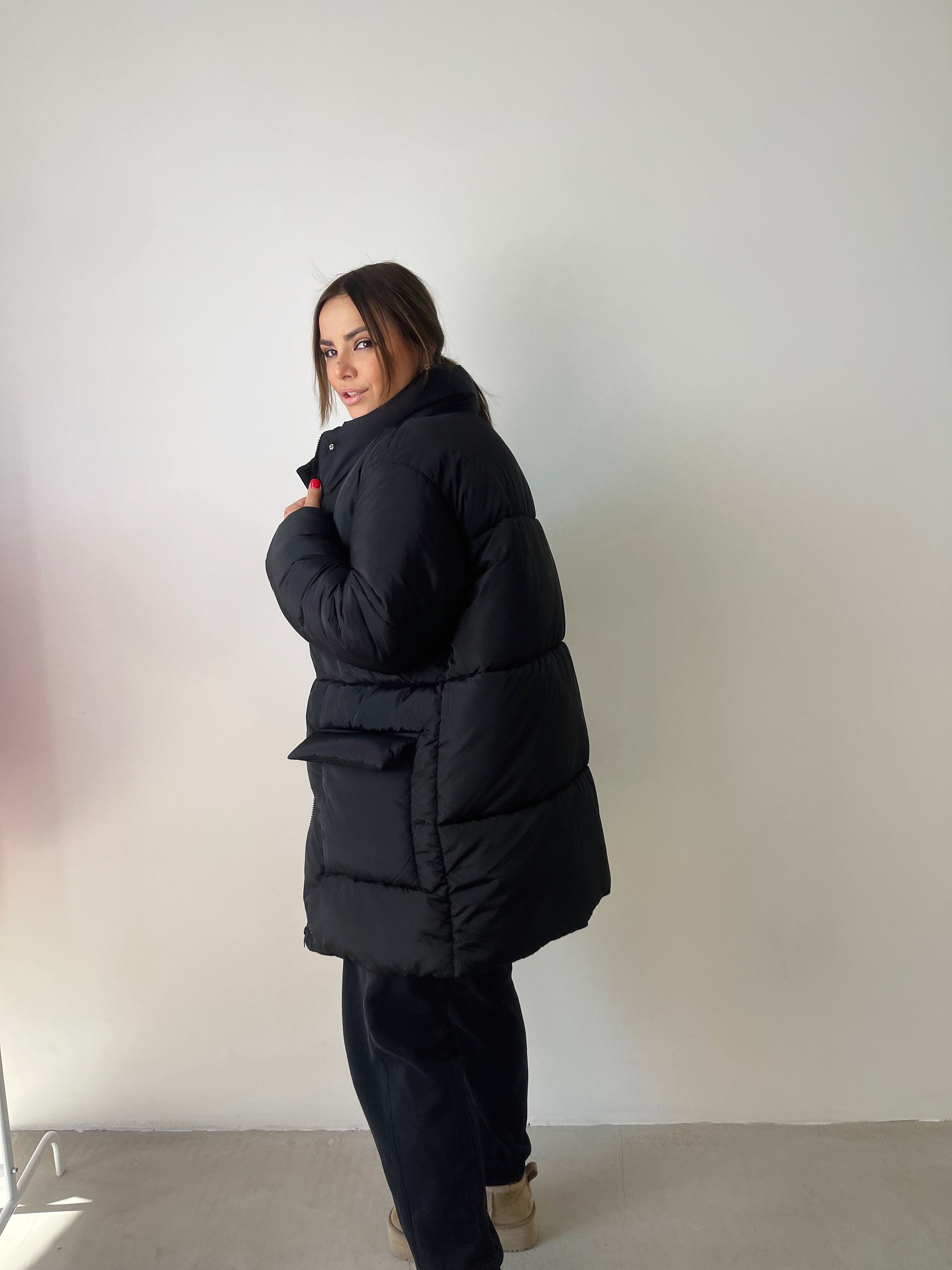 Oversized Puffer Jacket Oversize Parka Thick Puffa Down Coat Jacket ...