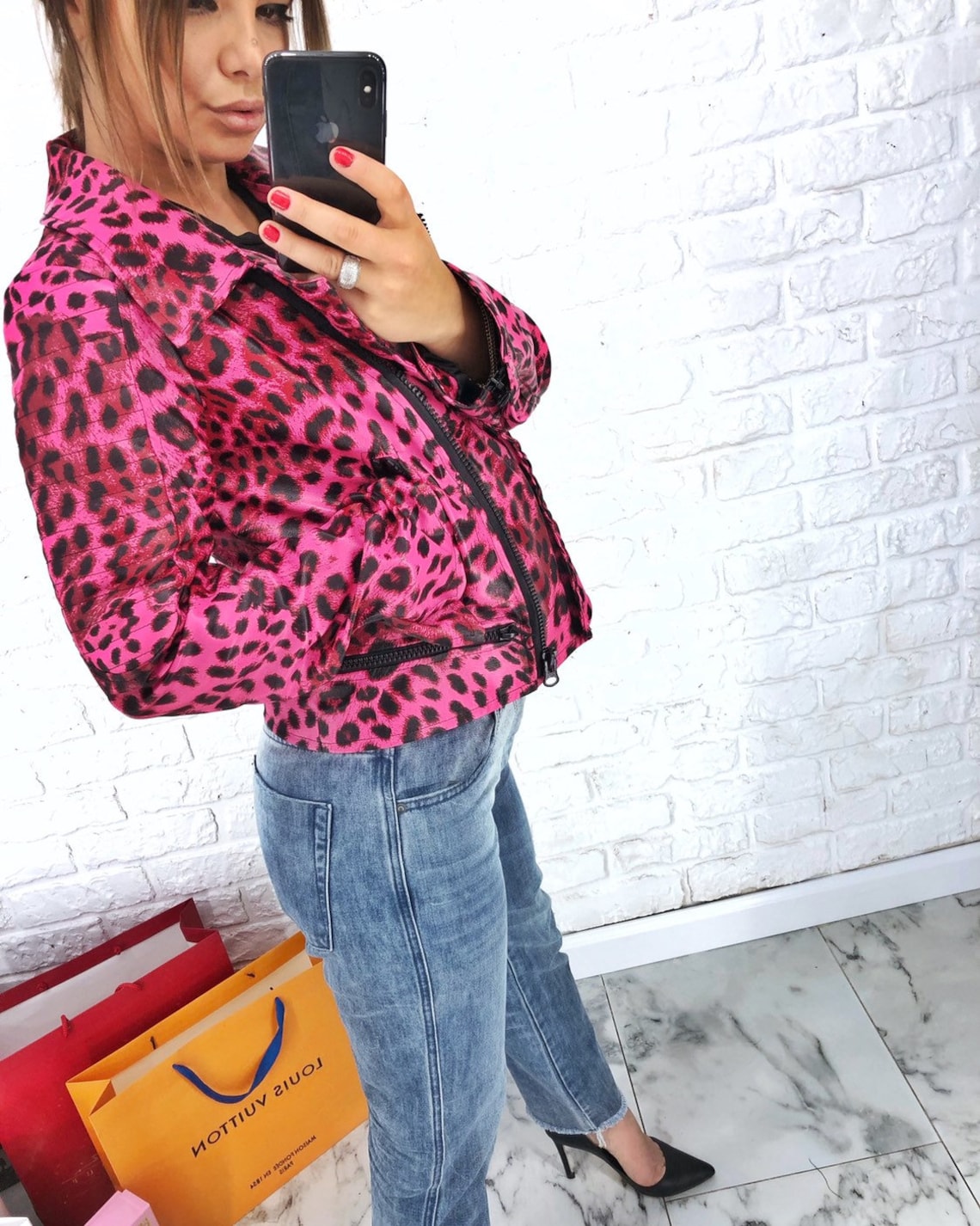 Leopard Print Short Jacket for Women Biker Jacket for Women - Etsy