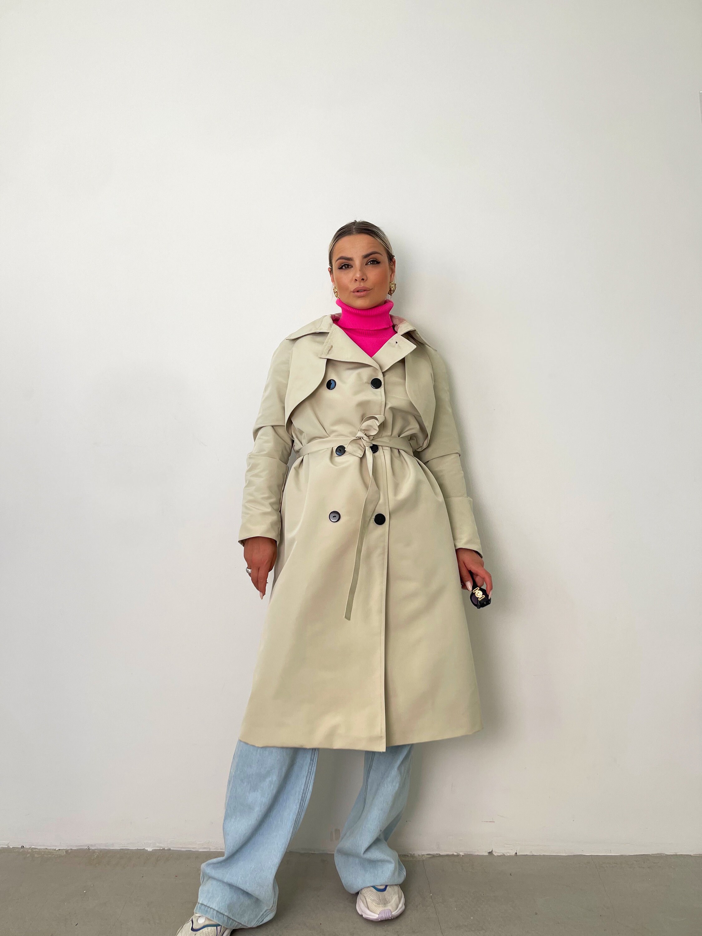 Beige Trench Coat Womens Coat Women Jacket Fall Coat Women Clothing ...