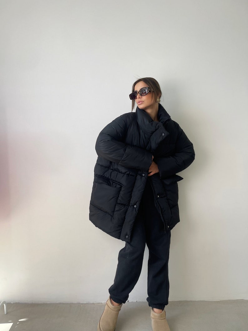 Oversized Puffer Jacket Oversize Parka Thick Puffa Down Coat Jacket ...