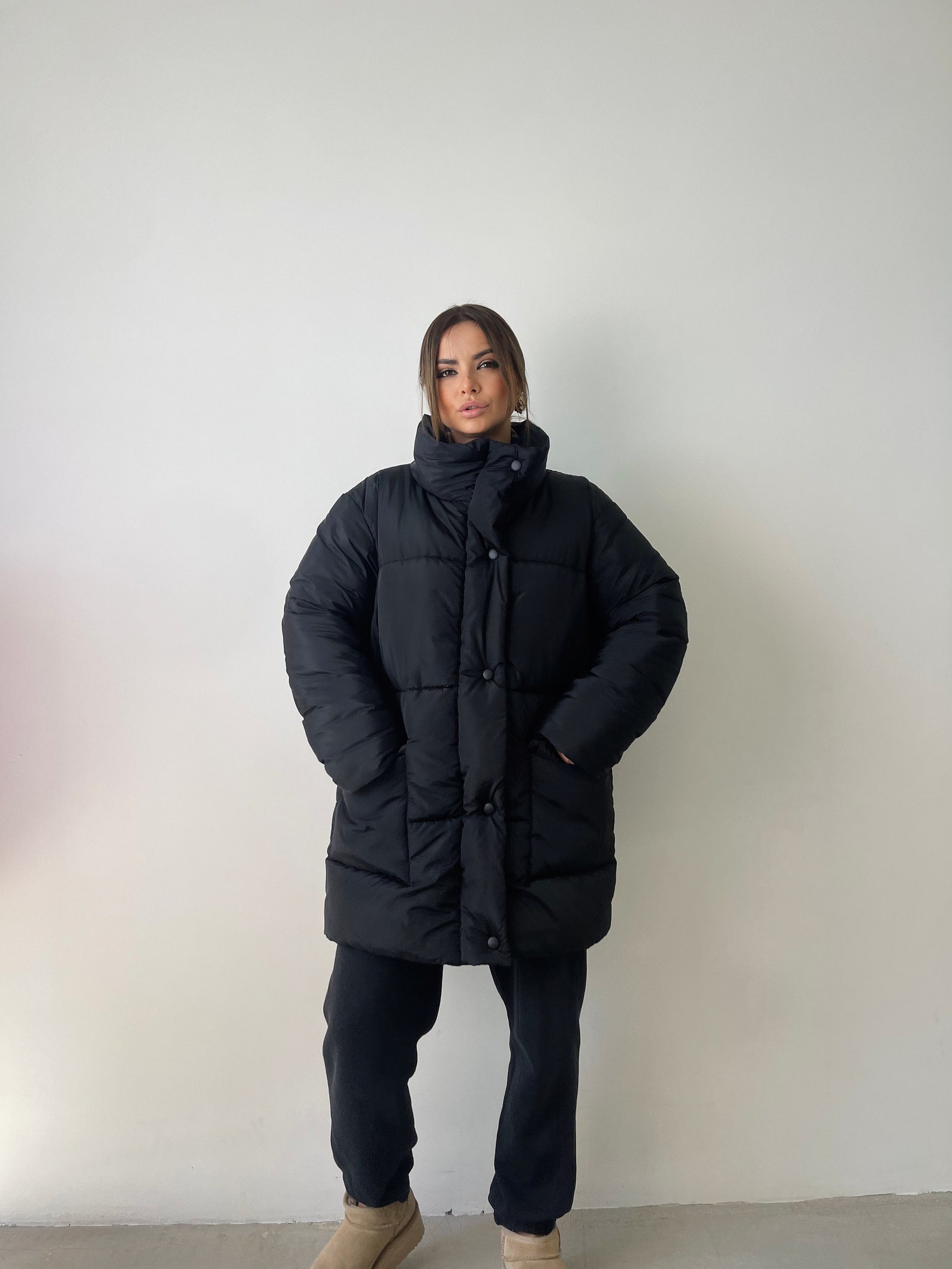 Oversized Puffer Jacket Oversize Parka Thick Puffa Down Coat Jacket ...