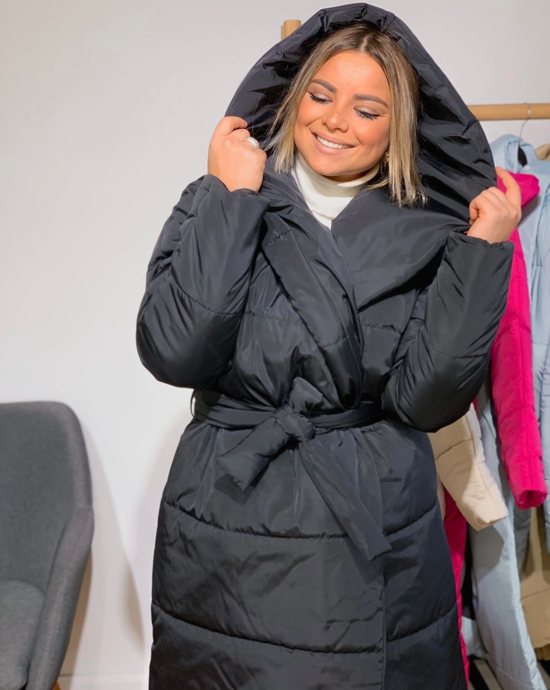 Oversized Puffer Jacket Oversize Parka Thick Puffa Down Coat Jacket ...